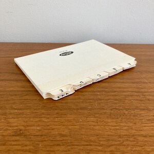 A to Z Index Card Dividers Vintage Hilroy Alphabet Index Cards Mid ...