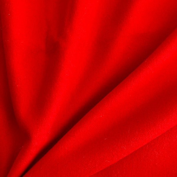 Red Wool Fabric - Etsy