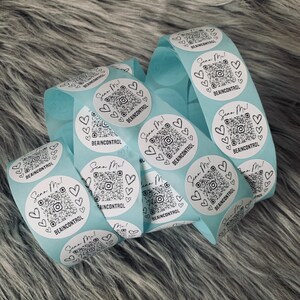 50 QR Code Stickers Custom QR Code Labels Small Business - Etsy