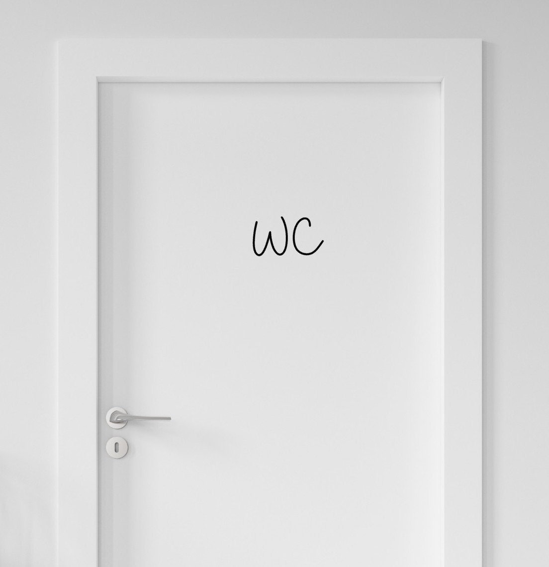 Toilet Sign Sticker Decal 2 Made of Vinyl Film. With 3 - Etsy