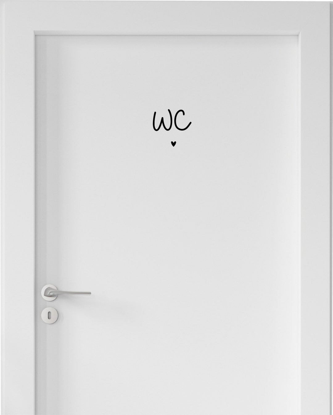 Toilet Sign Sticker Decal 2 Made of Vinyl Film. With 3 - Etsy