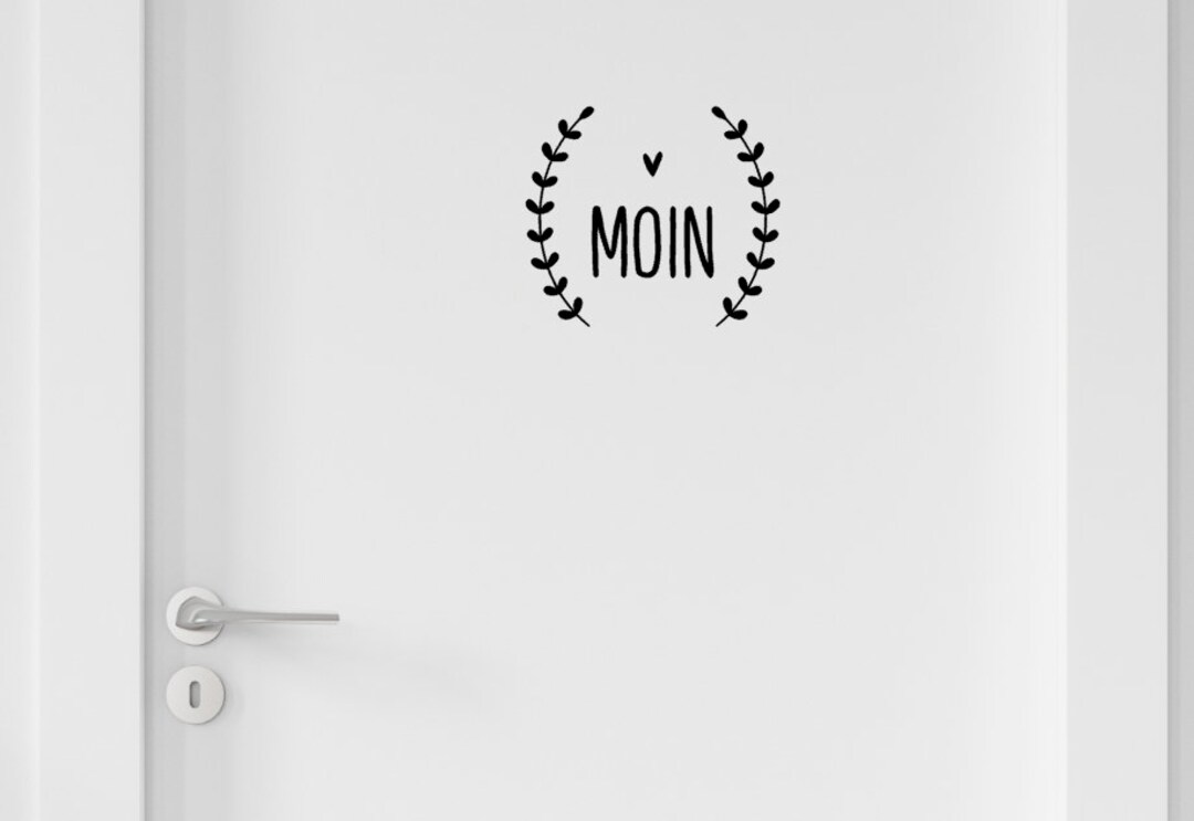 MOIN Door Sign, Door Sticker, Door Decoration in 2 Sizes and 5 Colors ...