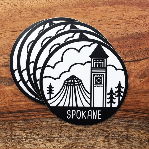 Spokane My Home Town Die Cut Sticker Decal Durable Vinyl - Etsy
