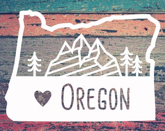 Oregon Car Decal | Etsy
