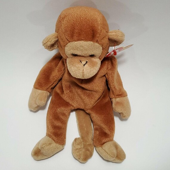 Toys & Games Vintage Ty Bongo Beanie Baby Monkey 1995 Plush Toy 9 ...