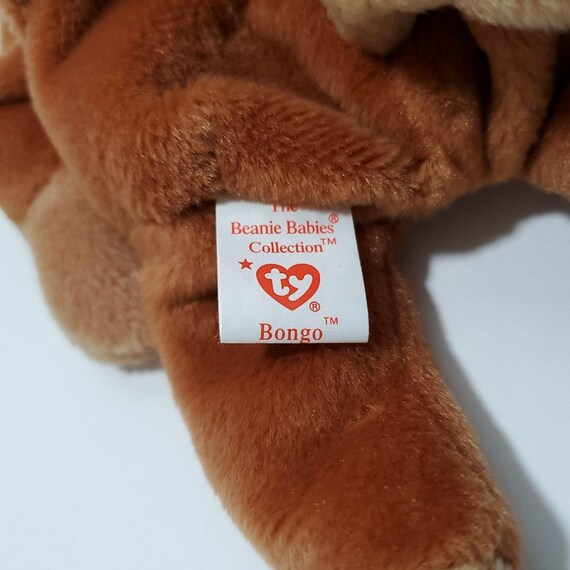 Toys & Games Vintage Ty Bongo Beanie Baby Monkey 1995 Plush Toy 9 ...