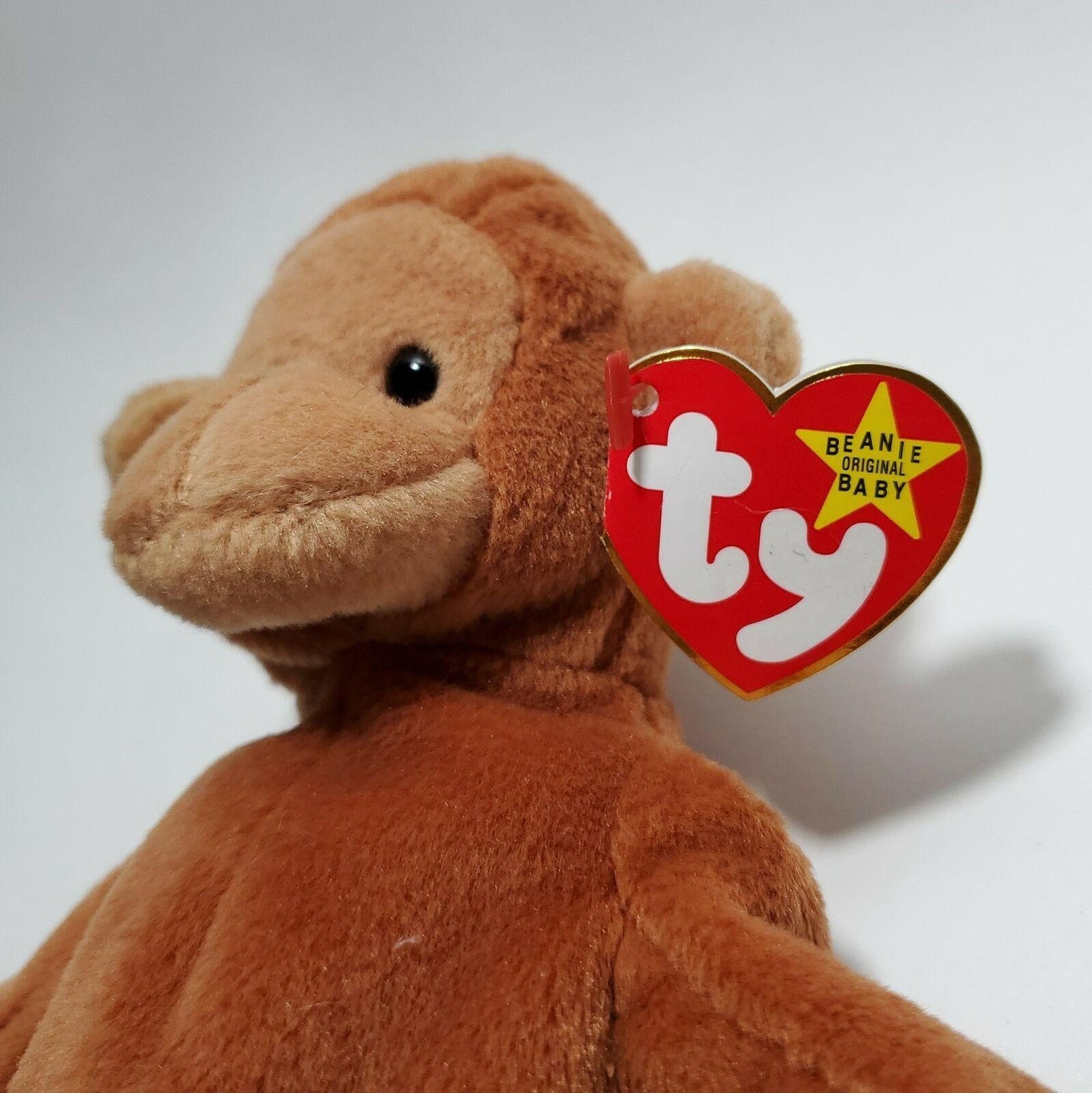 Vintage Ty BONGO Beanie Baby Monkey 1995 Plush Toy 9″ Stuffed Animal ...