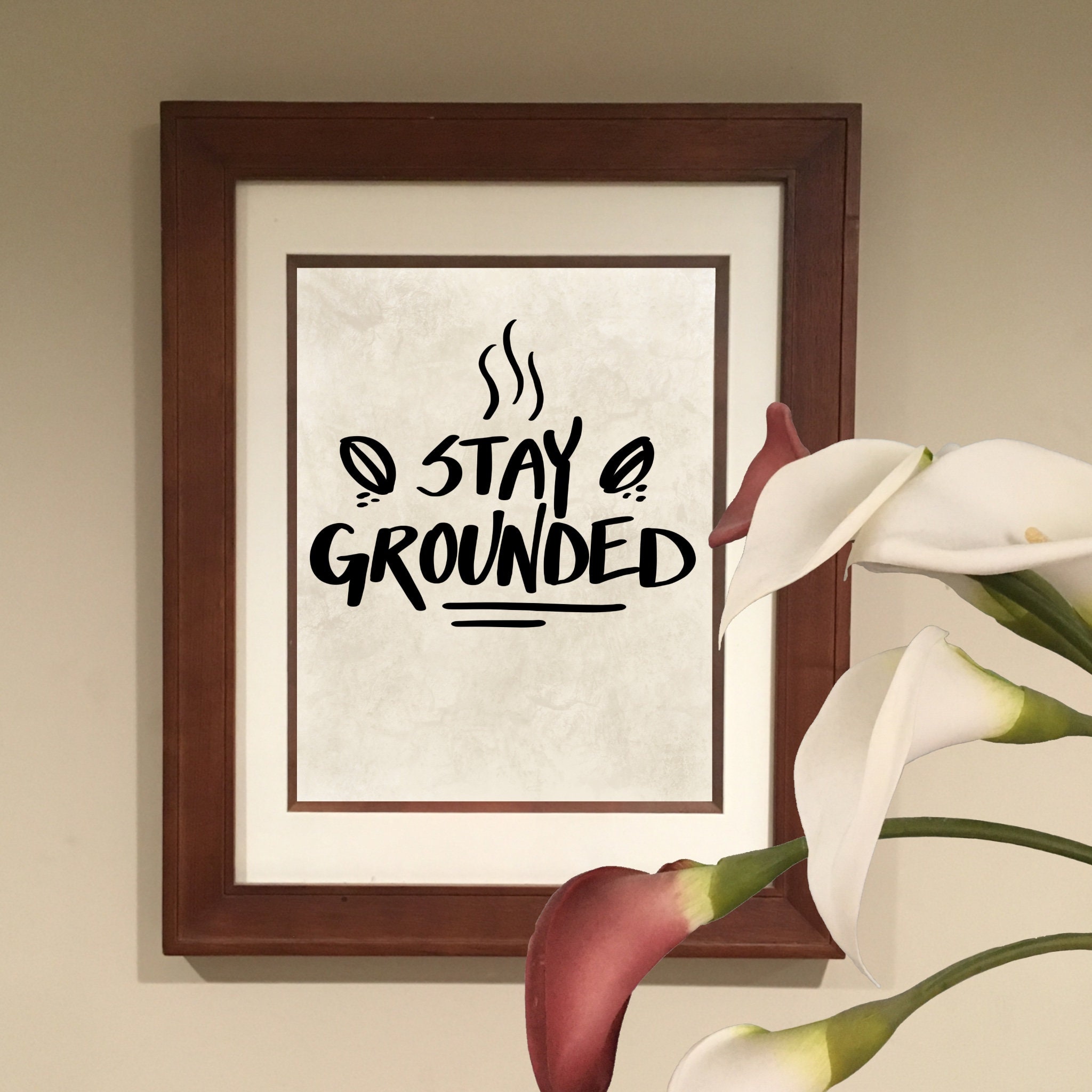 Coffee SVG Stay Grounded SVG File Dxf File Png File Pdf File Coffee ...