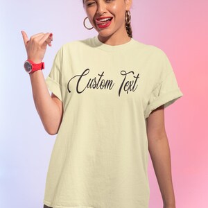 Custom Text Shirt, Custom T Shirt, Custom Party Shirt, Make Your Own ...