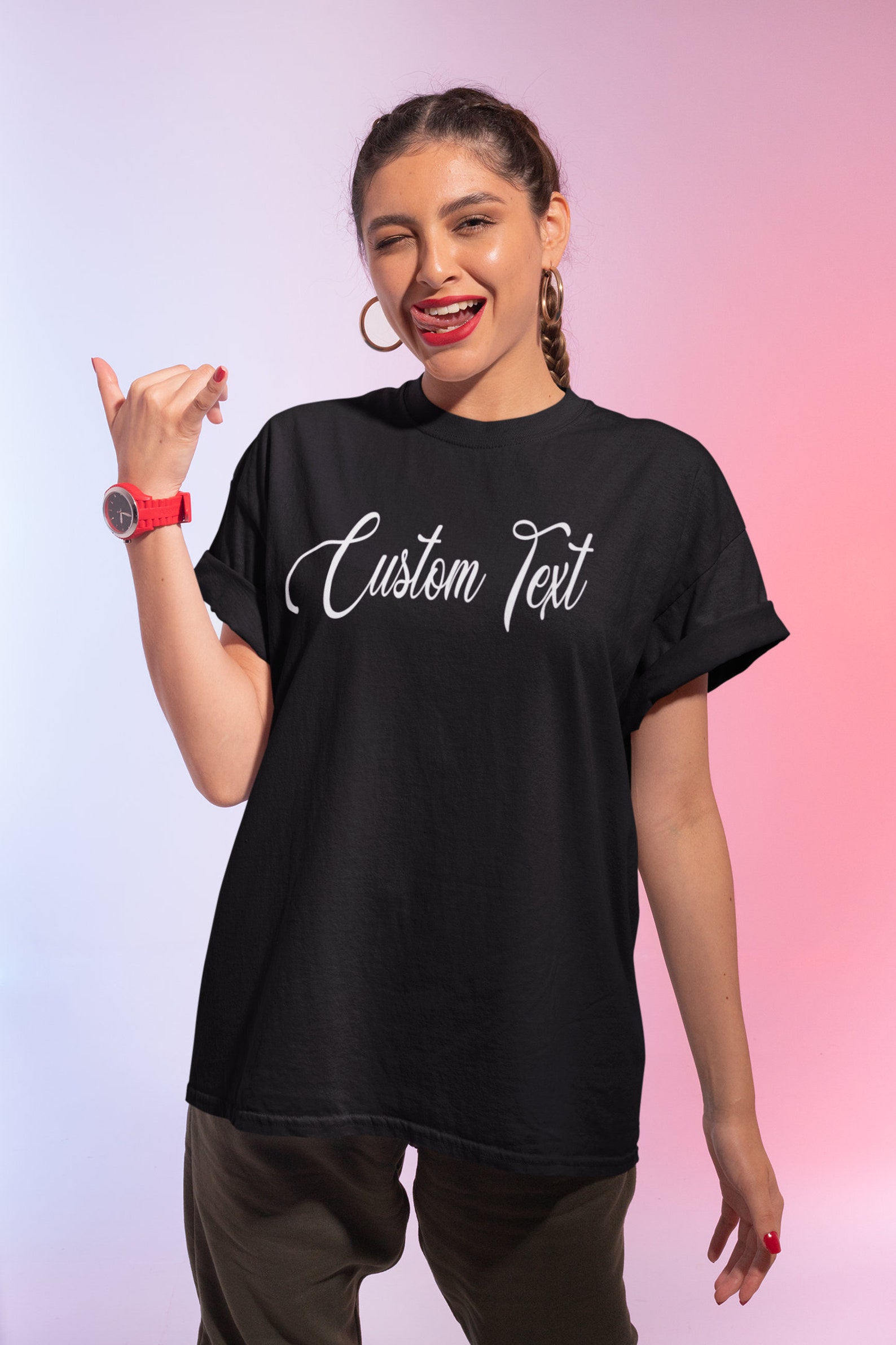 Custom Text Shirt, Custom T Shirt, Custom Party Shirt, Make Your Own ...