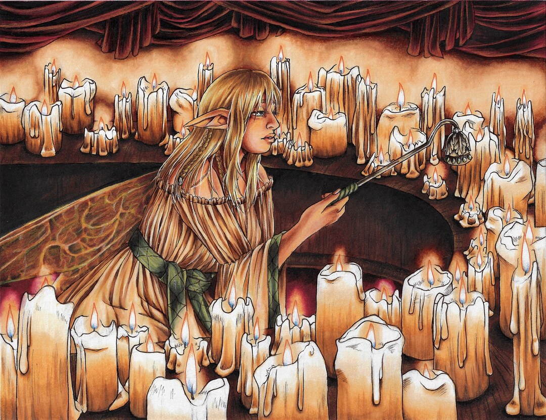 Fairy Candles Fairytale Fantasy Poster Print - Etsy