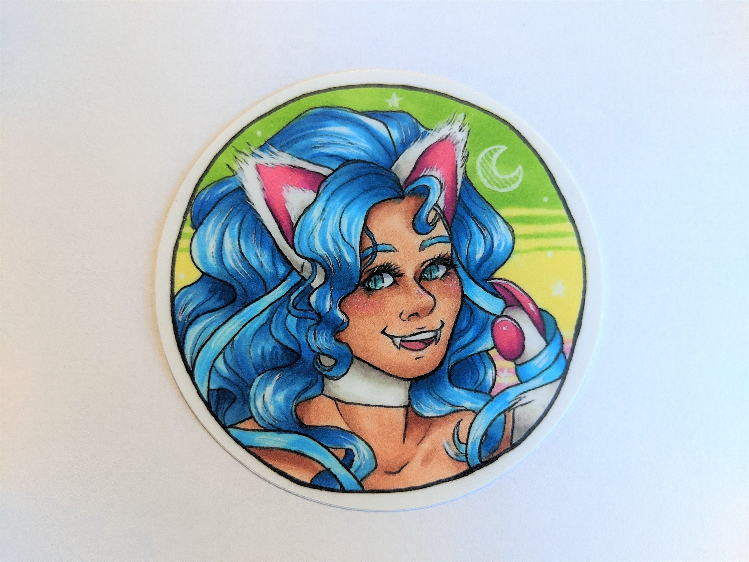 Capcom Darkstalkers Vinyl Stickers Morrigan Aensland Lilith Aensland ...