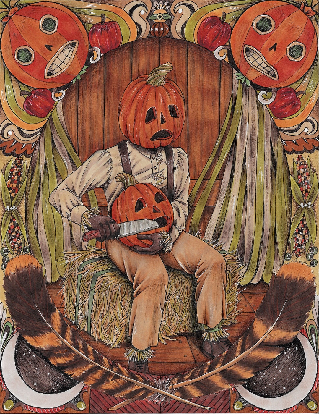 Over the Garden Wall Drawtober Halloween Print - Etsy