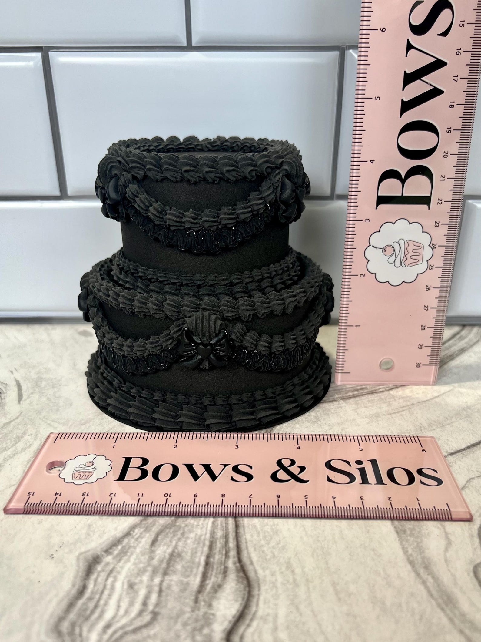 Faux Black Victorian Cake | Halloween Decor, Photo Prop - Etsy