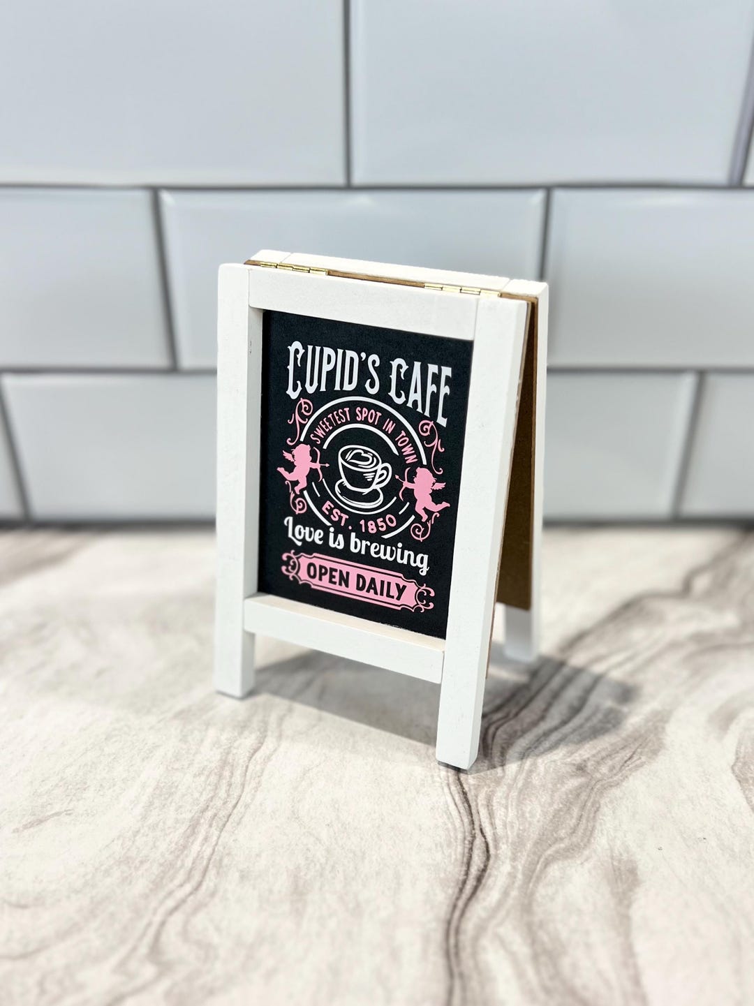 Cupid's Cafe Sign | Valentine's Day Coffee Bar Décor | Coffee Bar ...