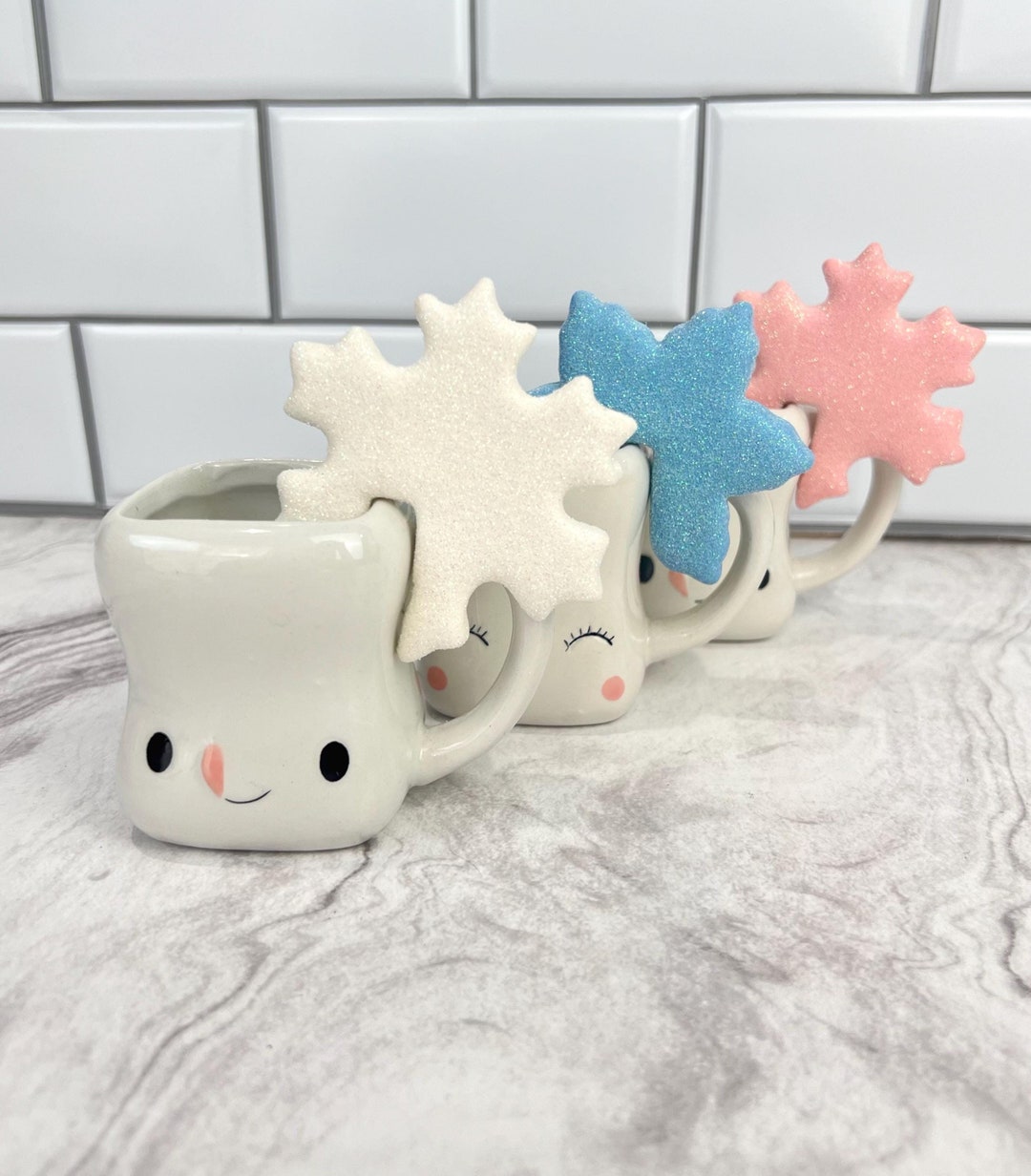 Snowflake Mug Hugger | Faux Sugar Cookie Mug Hanger | Winter Tiered ...