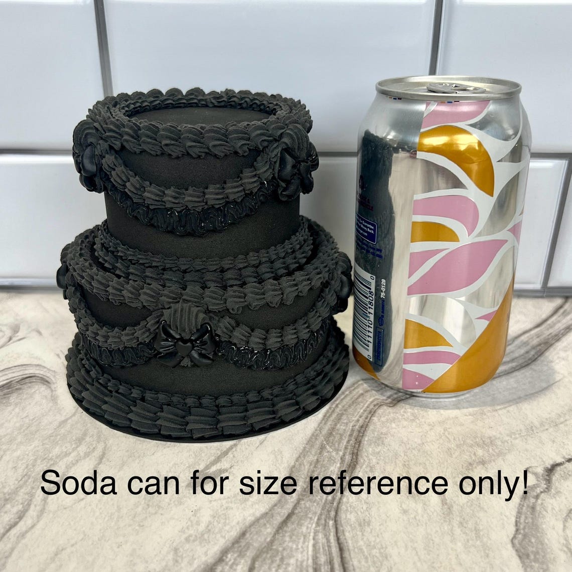 Faux Black Victorian Cake | Halloween Decor, Photo Prop - Etsy