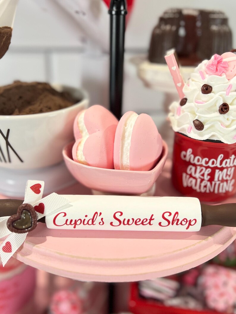 Cupid's Sweet Shop Mini Rolling Pin | Valentine's Day Tiered Tray Decor ...