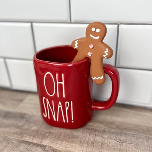 Handcrafted Fake Gingerbread Man Mug Hugger | Christmas Tier Tray Decor ...