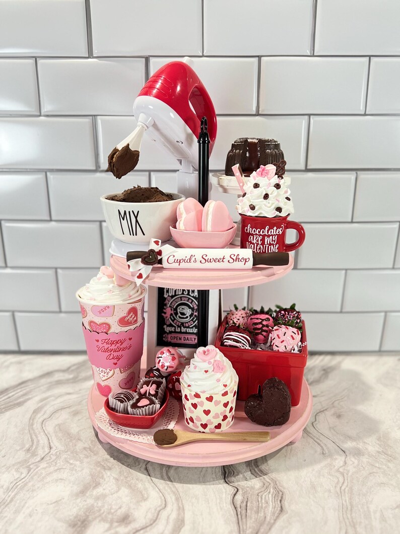 Cupid's Sweet Shop Mini Rolling Pin | Valentine's Day Tiered Tray Decor ...
