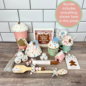 Pastel Gingerbread Bundle | Gingerbread Candy Wonderland Tiered Tray ...