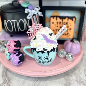 Pastel Halloween Tiered Tray Decor Bundle | Spooky Sweet Halloween ...