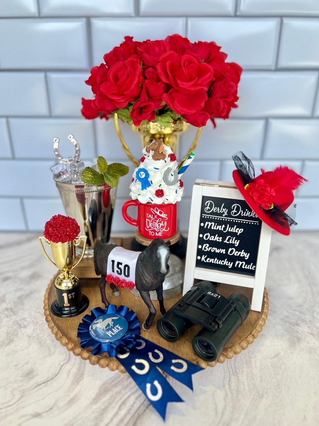 Derby Party Decorations Derby Tiered Tray Decor Derby Mini Mug Derby ...