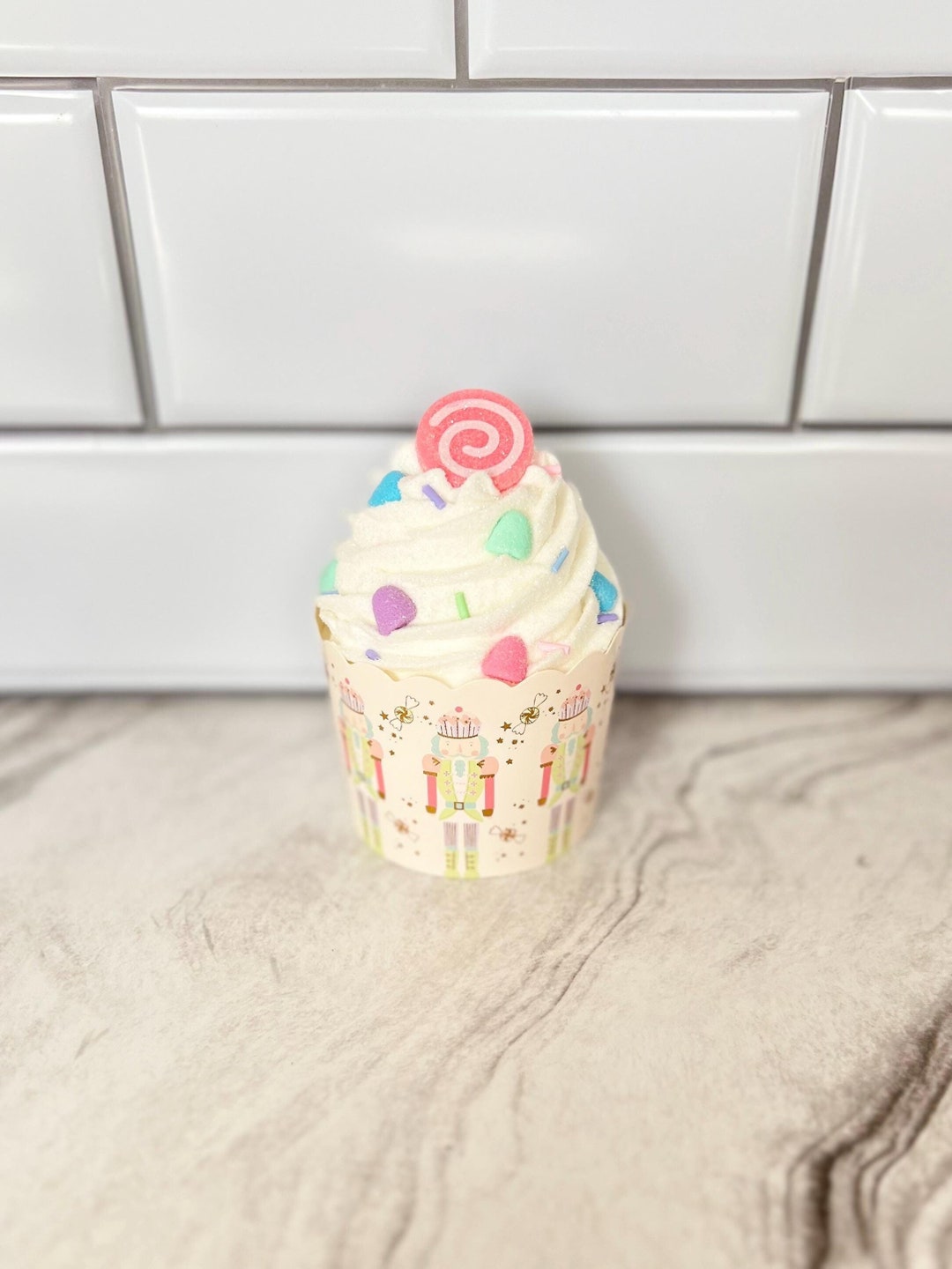 Faux Gumdrop Cupcake | Pastel Christmas Tiered Tray Decor - Etsy