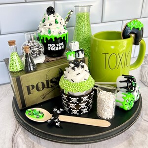 Fake Poison Cupcake | Poison Halloween Tiered Tray Decor | Fake ...