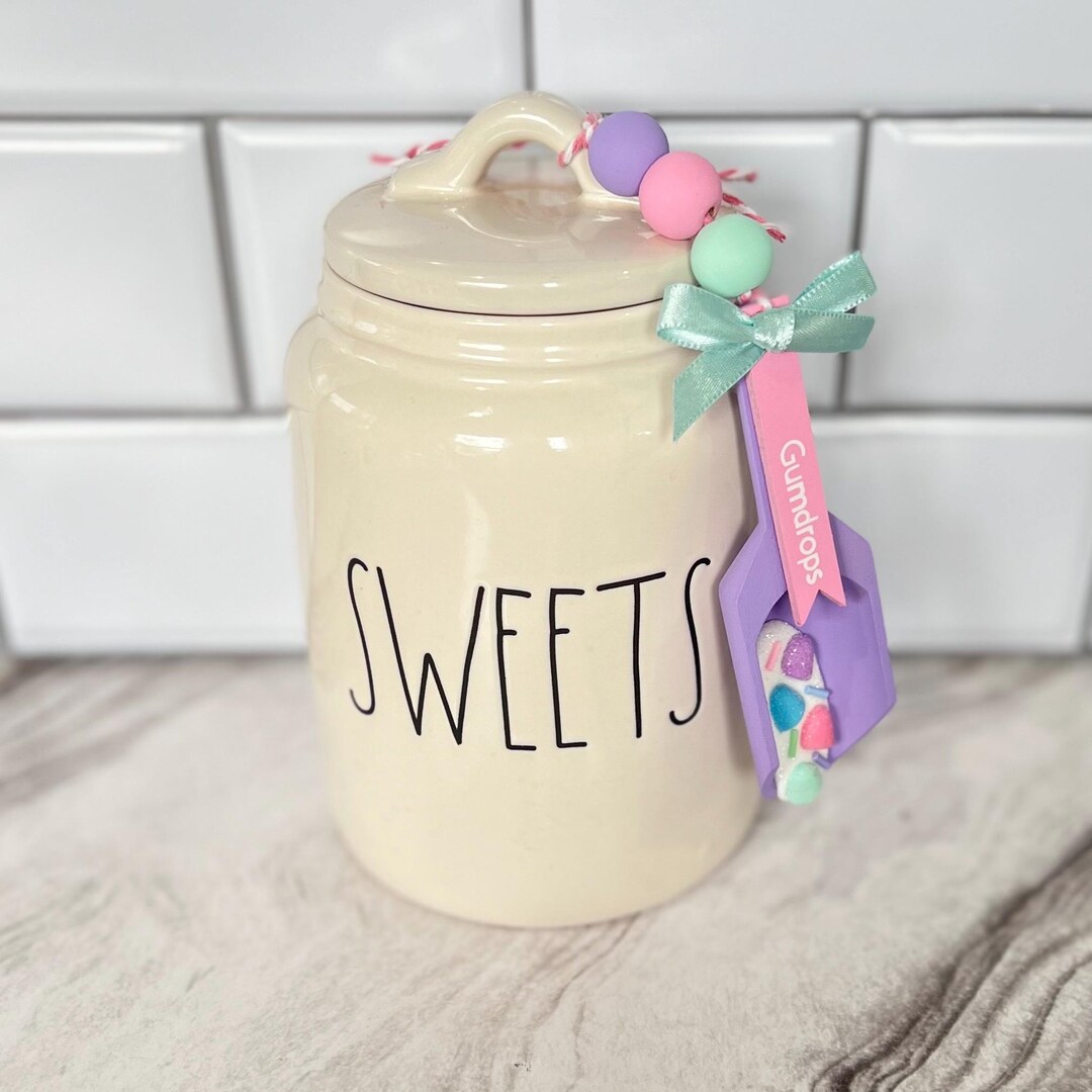 Pastel Gumdrops Canister Scoop | Candyland Christmas Tiered Tray Decor ...