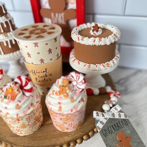 Small Fake Gingerbread Man Cake | Fake Christmas Cake | Faux ...