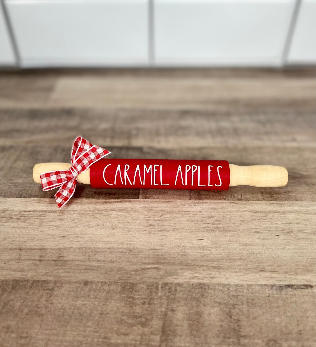 Mini "caramel Apples" Rolling Pin: Fall Tiered Tray Decor - Etsy