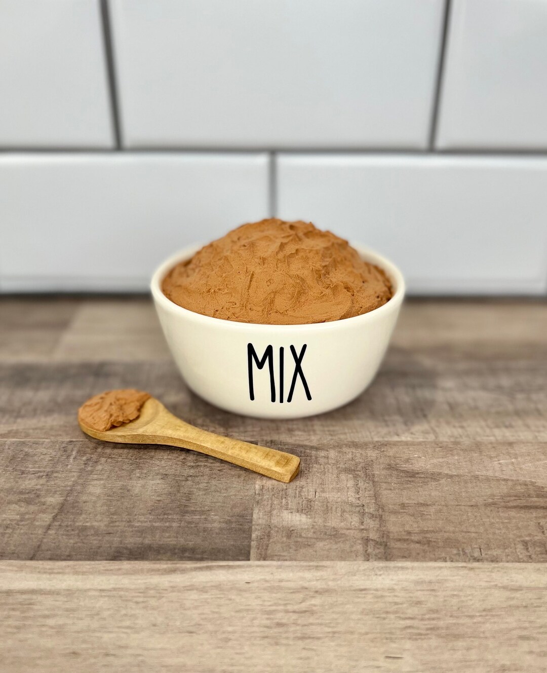 Fake Gingerbread Cookie Dough Mixing Bowl With Mini Spoon | Christmas ...