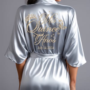 Pretty Quinceanera Robes for the Entire Quince Squad, Custom Mis Quince ...
