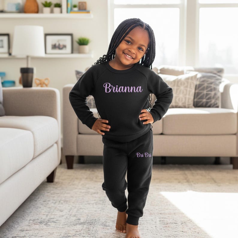 Custom Loungewear Set for Kids - Toddler to Preteen, Personalized Kids ...