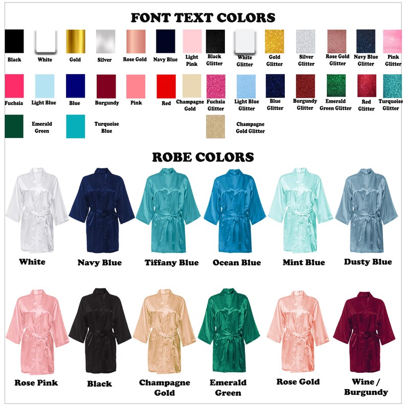Front & Back Personalized Robes for Women Add Text Symbol - Etsy