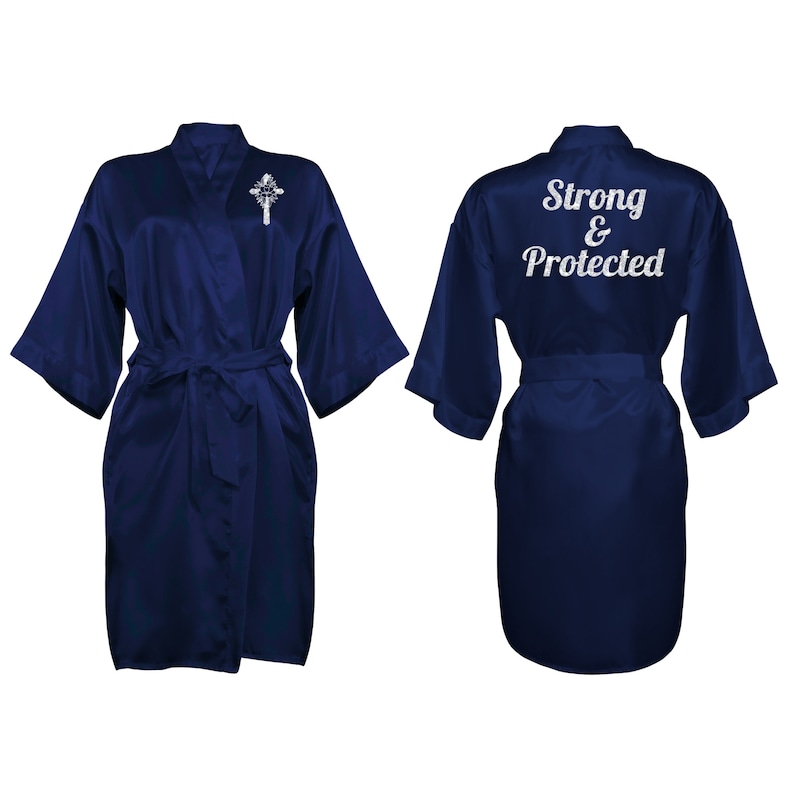Front & Back Personalized Robes for Women Add Text Symbol - Etsy