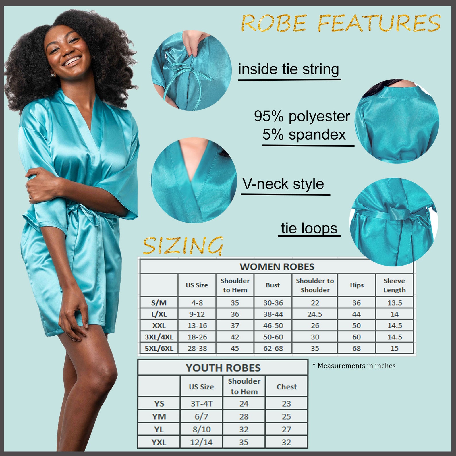 Personalized Womens Robes Add Symbols Texts Monograms & - Etsy