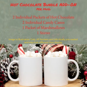 Personalized Christmas Mugs With Hot Chocolate Bundle - Matching ...