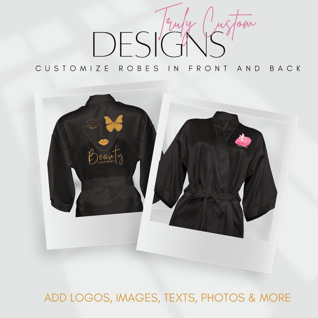 Bluchi Fully Custom Robes With Logos, Designs, Photos & Texts for ...