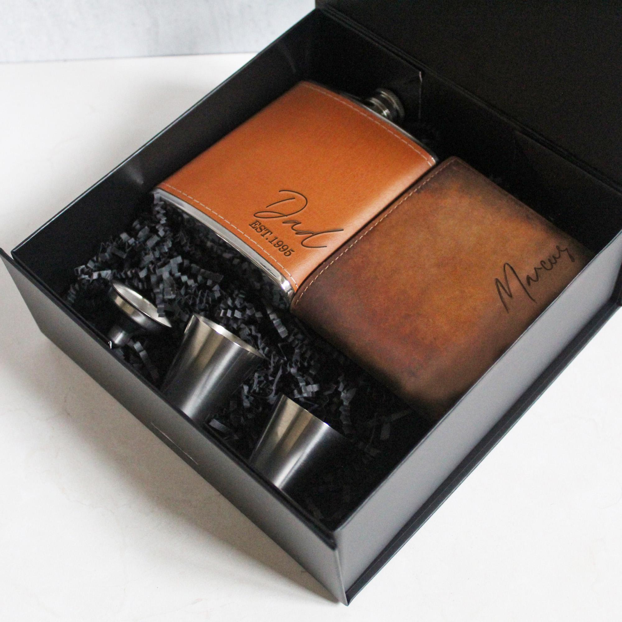 Personalized Gift for Him, Fathers Day Bundle Gifts, Luxe Birthday Gift ...