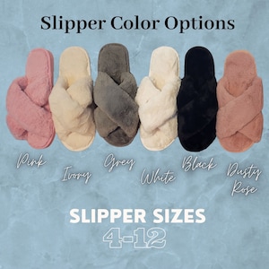 Cute Fluffy Slippers for Women - Sizes XS to XL (US 4-12 ...