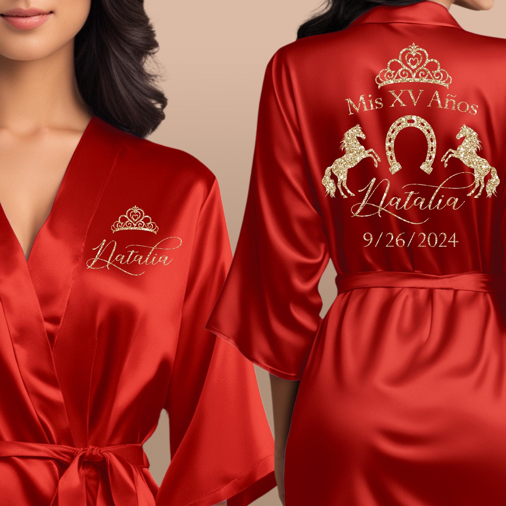 Charro Quinceanera Robes, Mis XV Anos Robe With Rancho Design, Pretty ...