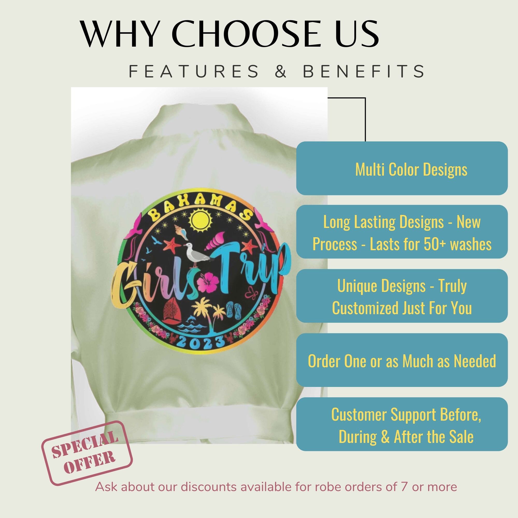 Bluchi Fully Custom Robes With Logos, Designs, Photos & Texts for ...