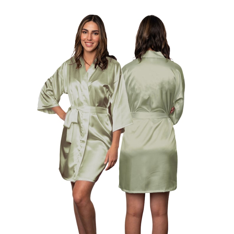 Sage Robes for Bridal Party Birthdays Spa Party & More - Etsy