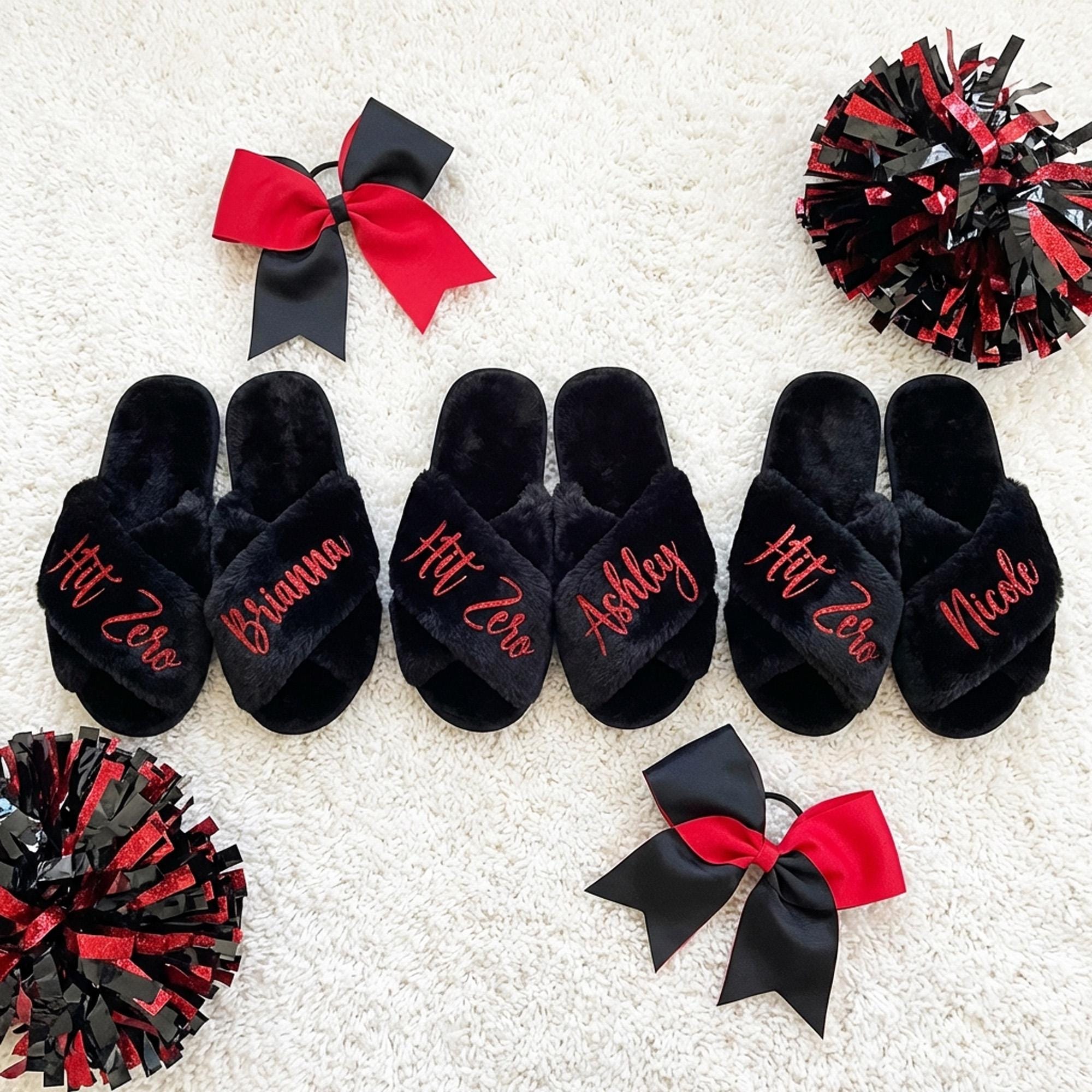 Bulk Custom Wake up and Hit Zero Fluffy Slippers, Cheer Team Gifts ...