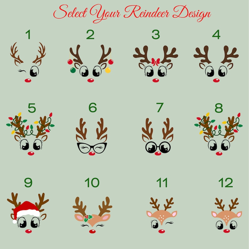 Family Matching Reindeer Mugs for Christmas Holiday Hot - Etsy