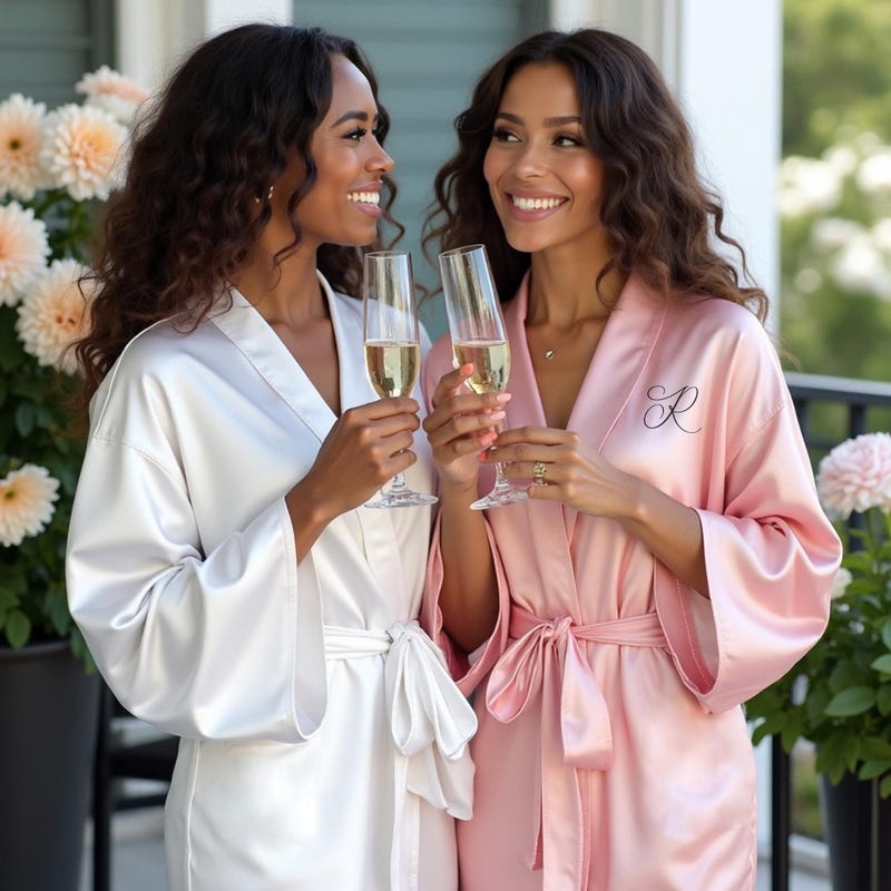 Custom Satin Robe Women - Etsy