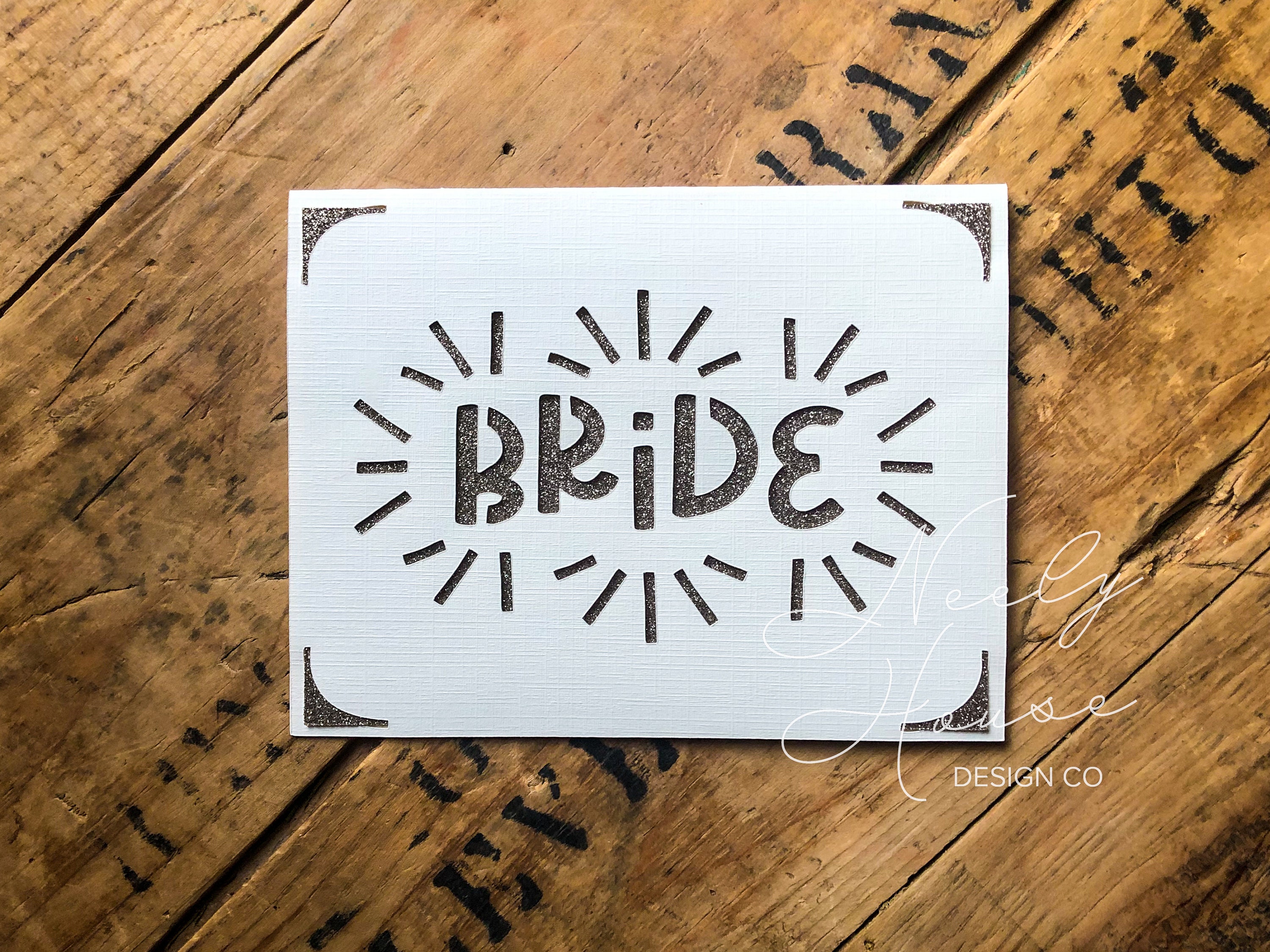 Bride Card SVG Wedding Bridal Shower Card SVG Joy Explore - Etsy