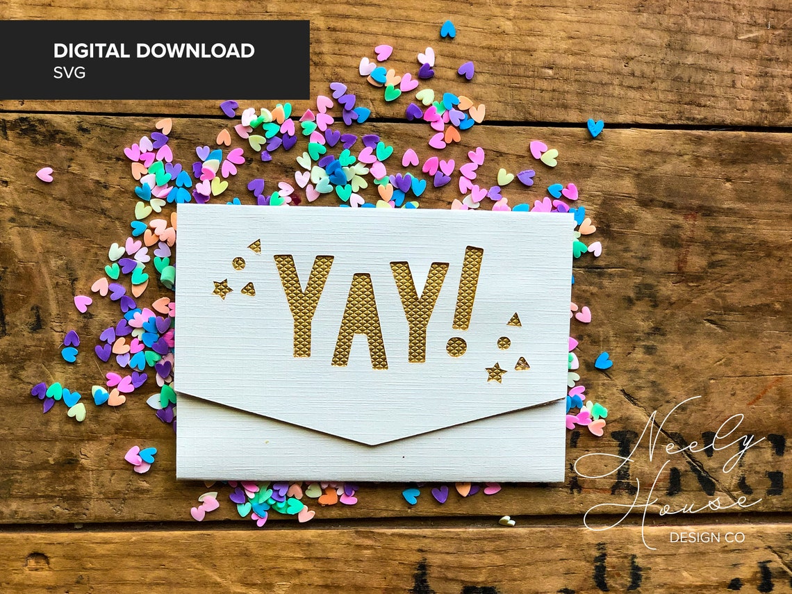 Yay Gift Card Holder Money Holder All Occasions Celebrate - Etsy UK